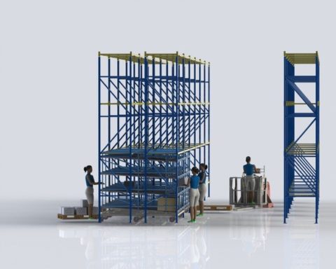 Flow Racks in the Warehouse - Geolean Warehouse Solutions | Geolean